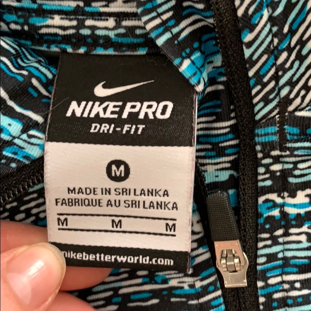 3/4 Zip Nike Pro Dryfit - Gem